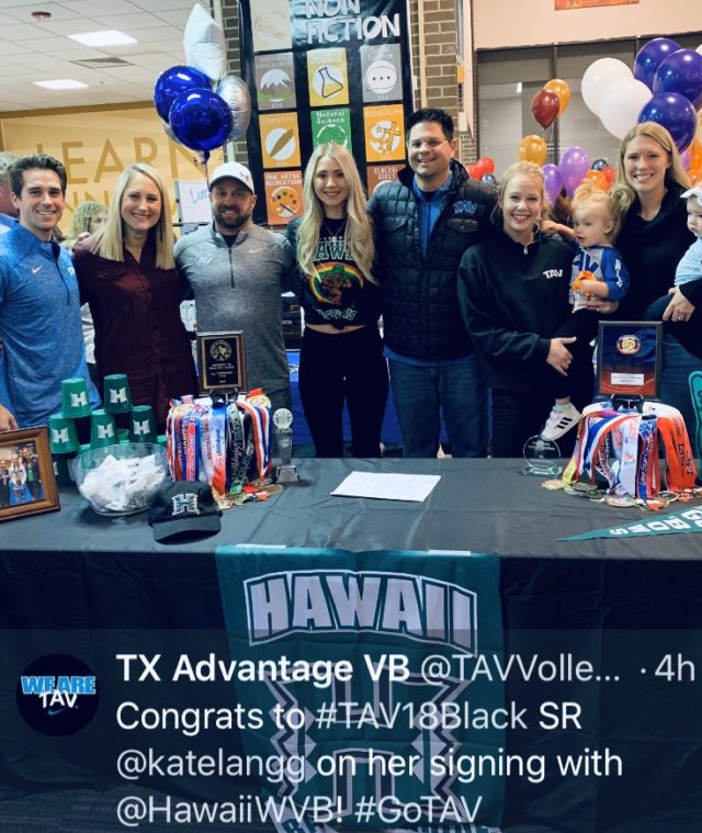 Hawaii volleyball: National Letter of Intent paperwork in on Kate Lang ...